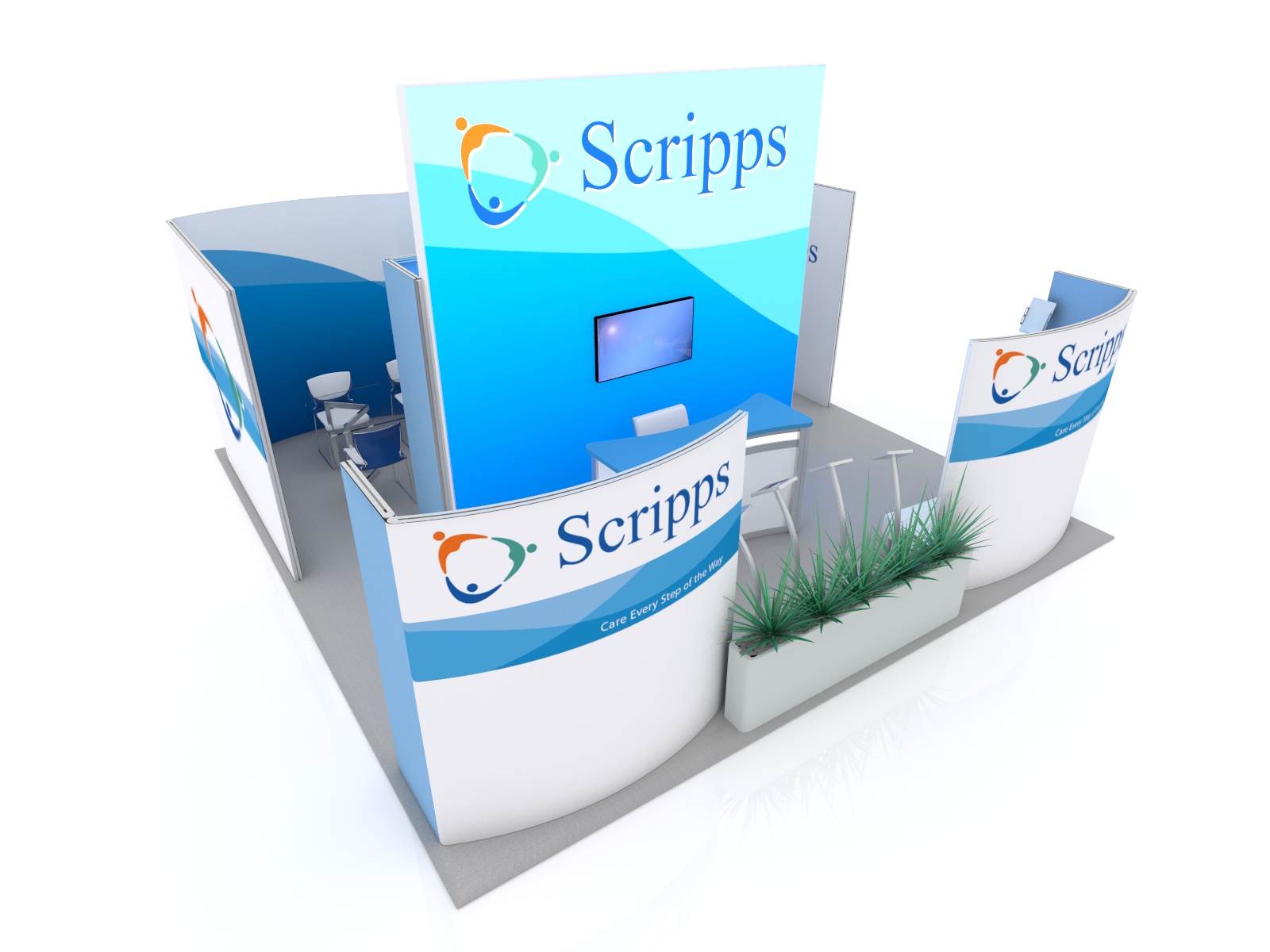 Exhibit Design Search | Smarter Trade Shows - GK-5106 | Gravitee Island (Island Exhibit Designs ...