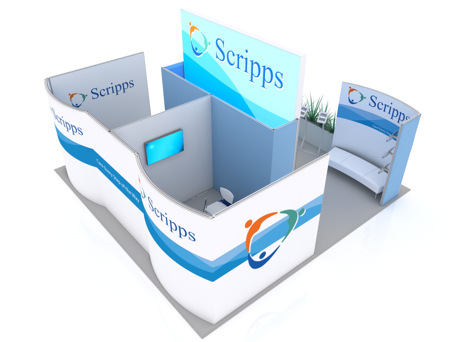 Exhibit Design Search | Smarter Trade Shows - GK-5106 | Gravitee Island (Island Exhibit Designs ...